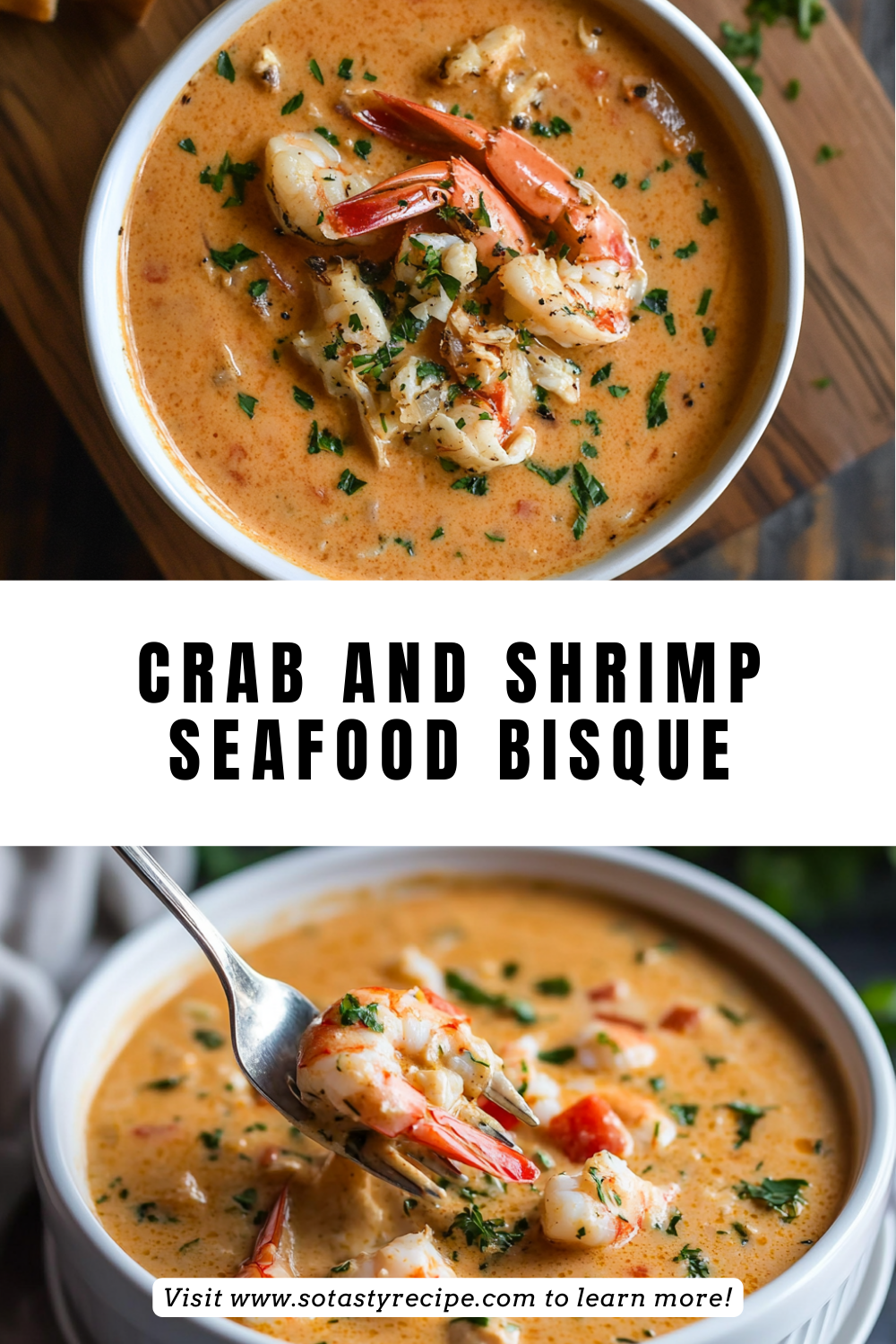 Crab and Shrimp Seafood Bisque Recipe – Infloin Recipes
