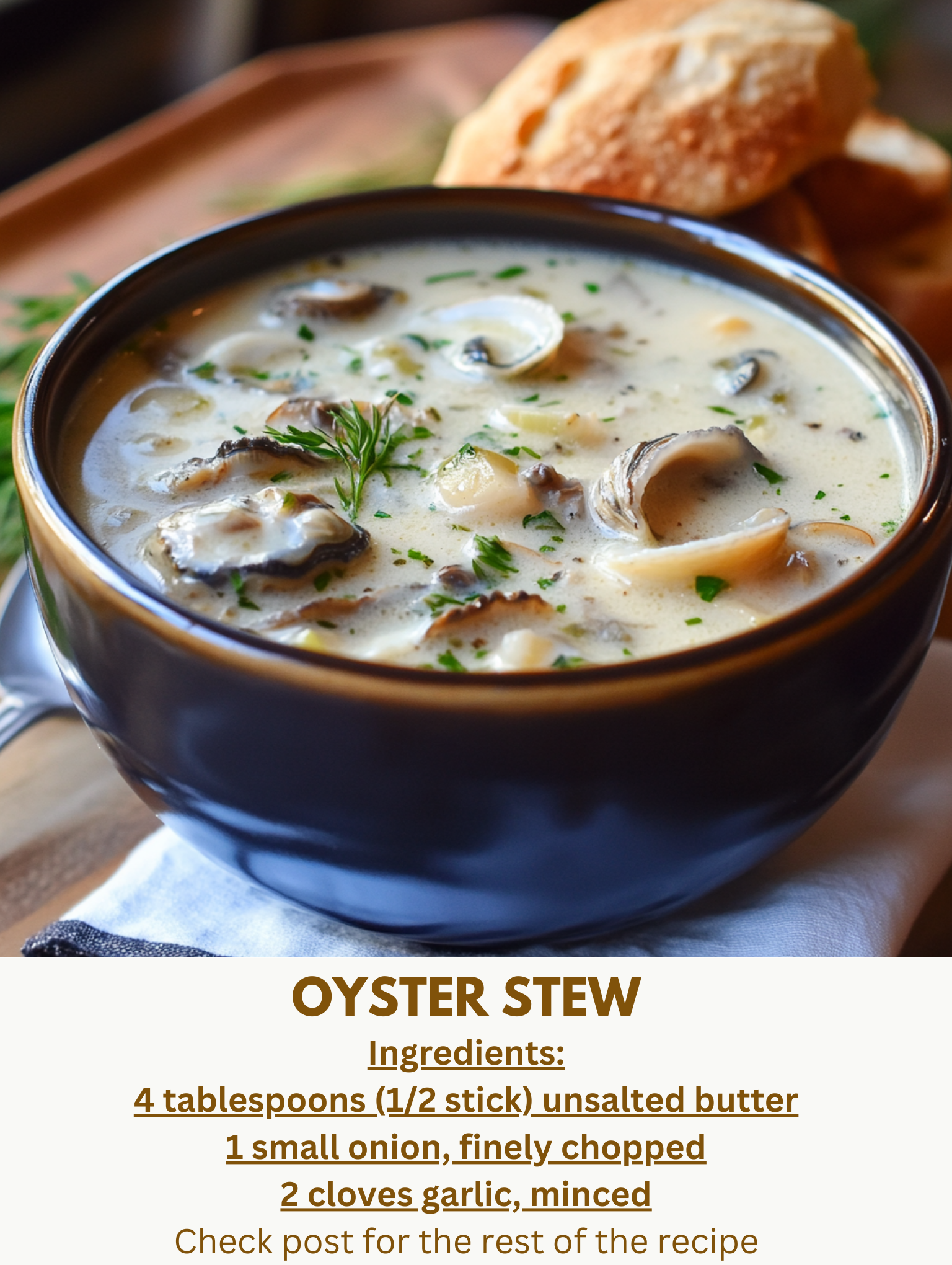 Oyster Stew: A Classic Comfort Food Recipe – Infloin Recipes