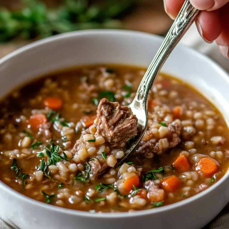 Slow Cooker Beef Barley Soup – Infloin Recipes