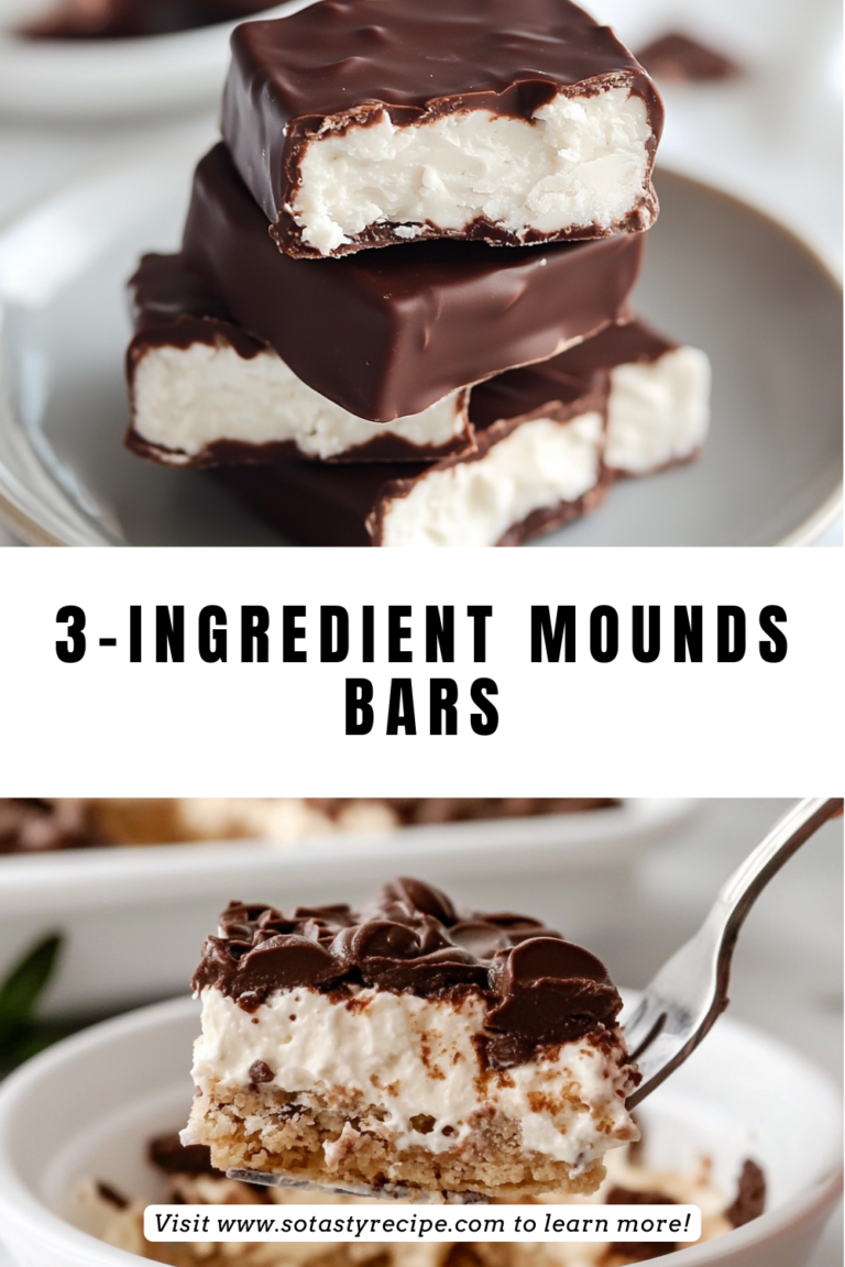 3-Ingredient Mounds Bars – Infloin Recipes