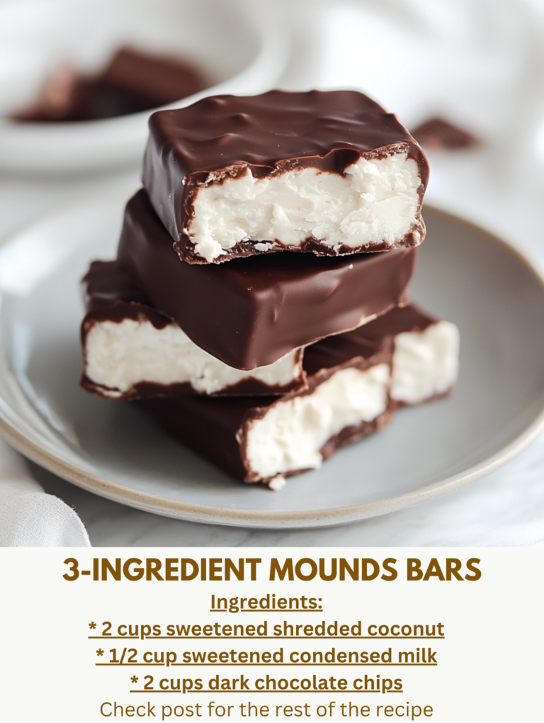 3-Ingredient Mounds Bars – Infloin Recipes