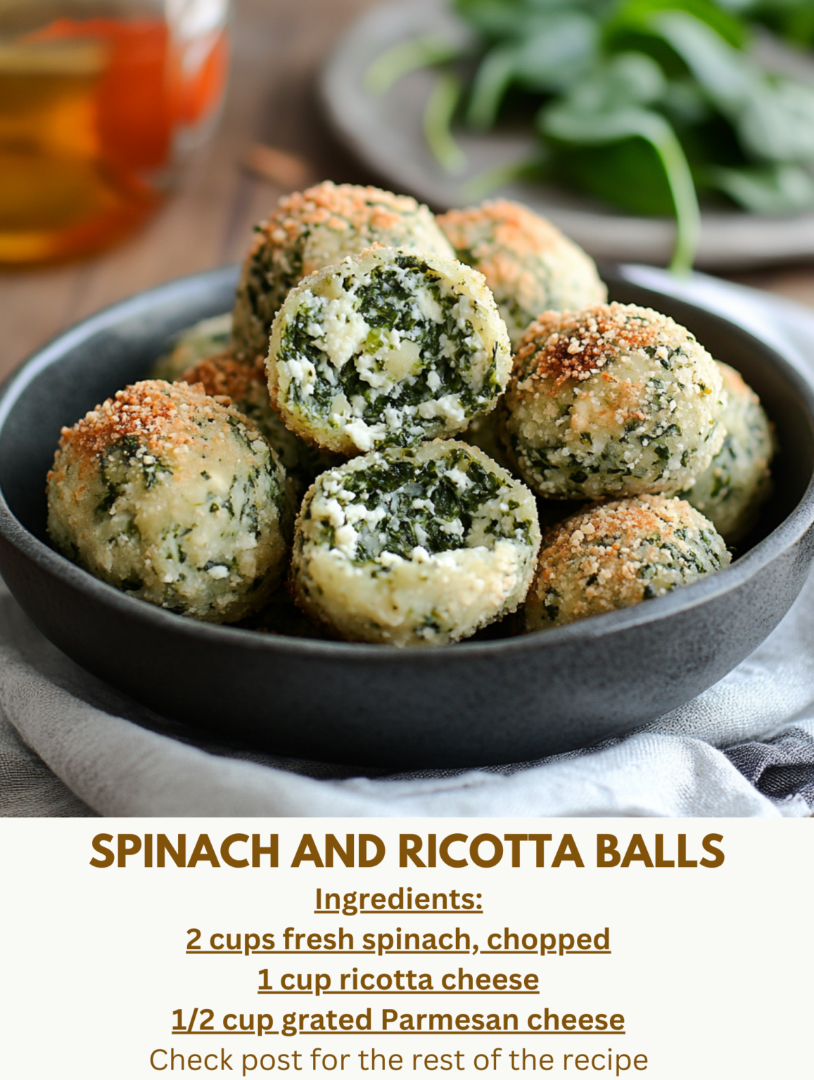 Spinach and Ricotta Balls: A Delicious and Nutritious Recipe - Infloin ...