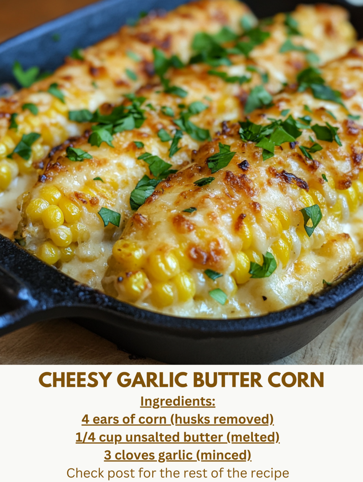 Cheesy Garlic Butter Corn on the Cob – Infloin Recipes