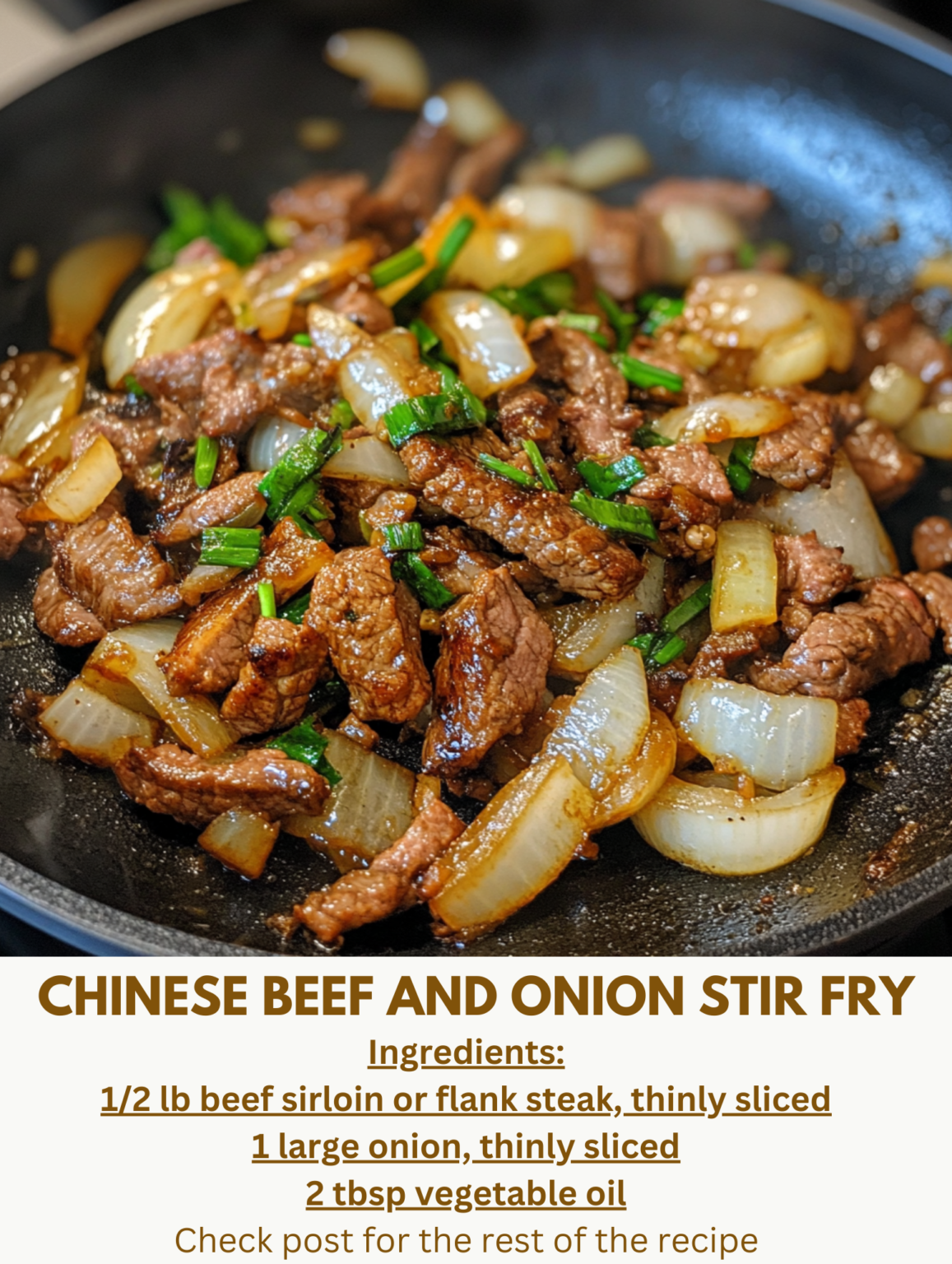 Chinese Beef and Onion Stir Fry – Infloin Recipes