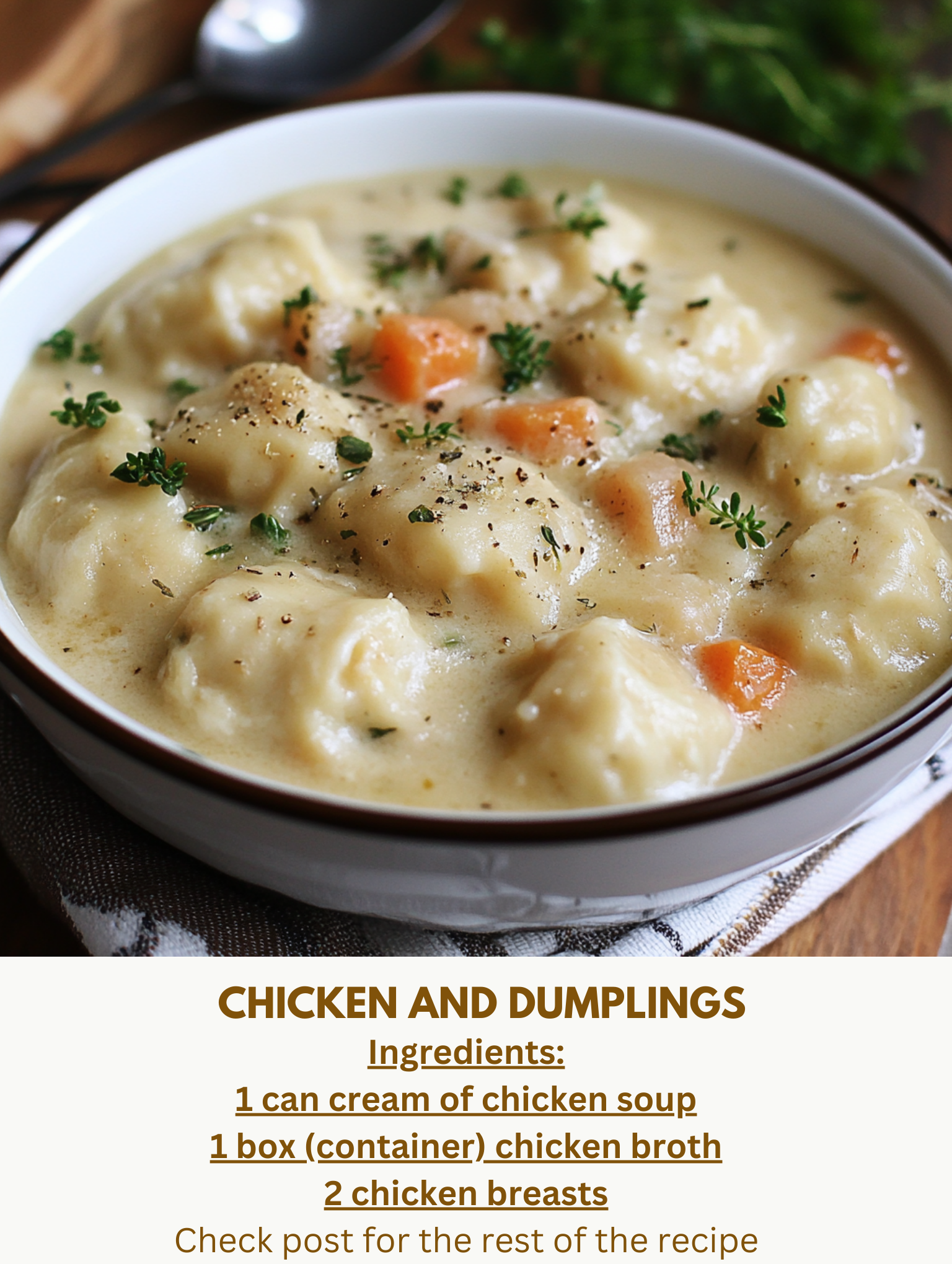 Chicken and Dumplings: A Classic Comfort Food Recipe – Infloin Recipes