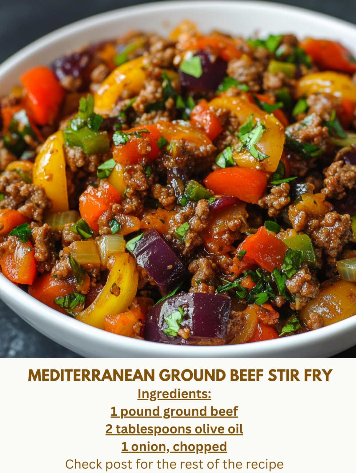 Mediterranean Ground Beef Stir Fry: A Flavorful and Healthy Dish ...