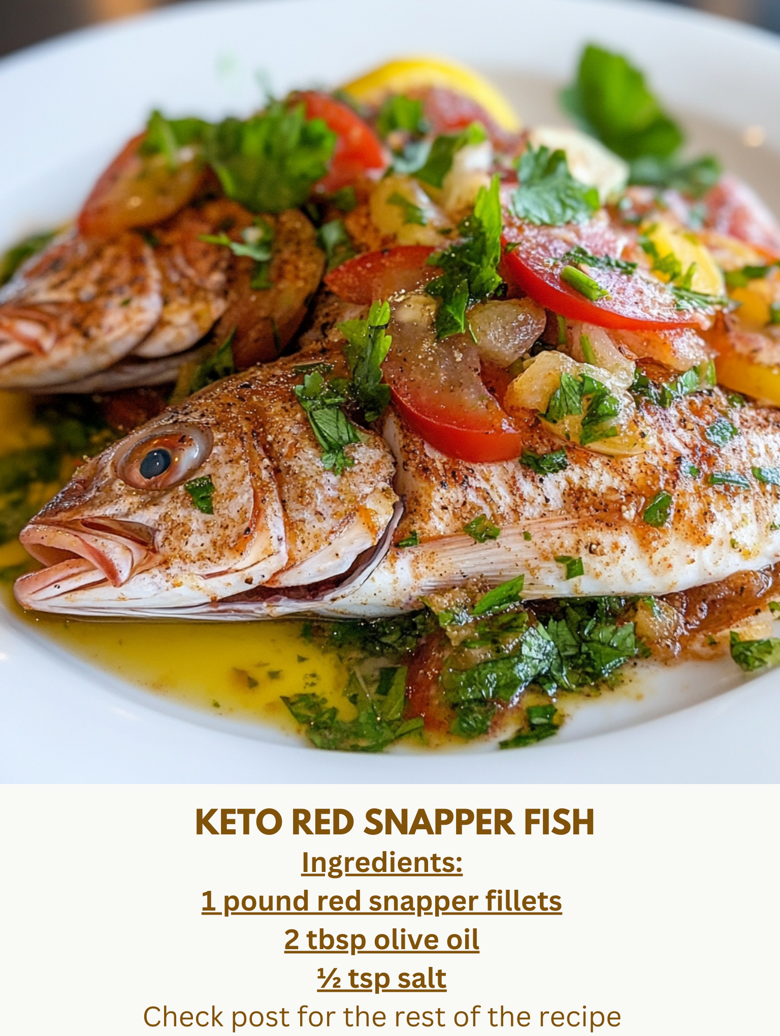 Keto Red Snapper Fish: A Delicious Low-Carb Seafood Delight – Infloin ...