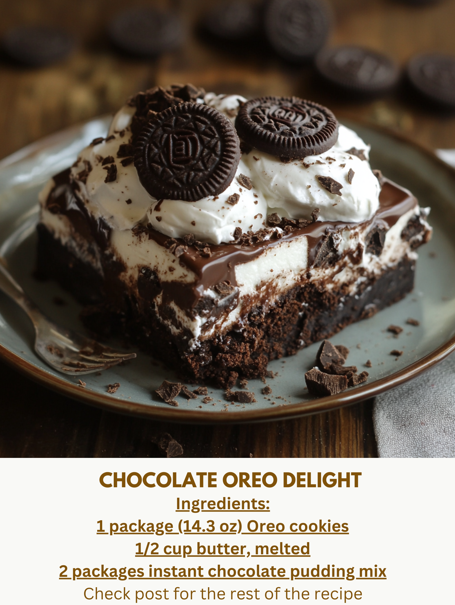 Chocolate Oreo Delight: A Decadent Dessert for Every Occasion – Infloin ...