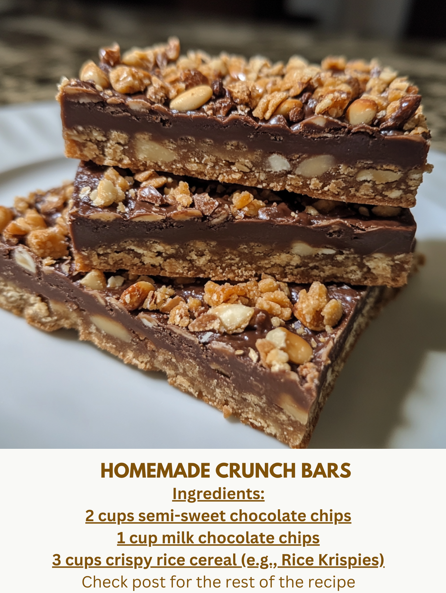 Homemade Crunch Bars: A Delicious and Easy Recipe – Infloin Recipes