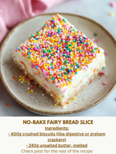 No-Bake Fairy Bread Slice: A Fun and Easy Treat for All Ages – Infloin ...