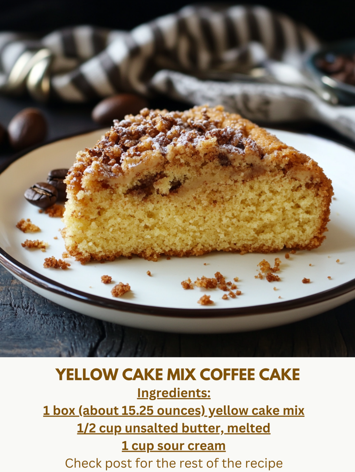 Yellow Cake Mix Coffee Cake: A Simple and Delicious Dessert – Infloin ...