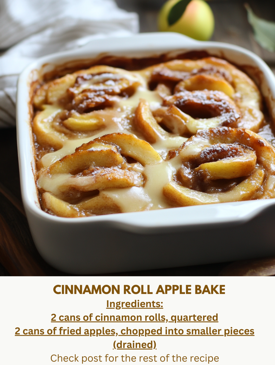 Cinnamon Roll Apple Bake: A Delicious Fall Dessert - Infloin Recipes
