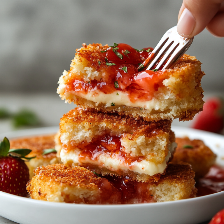 Fried Strawberry Cheesecake Sandwiches: A Sweet and Crispy Delight ...