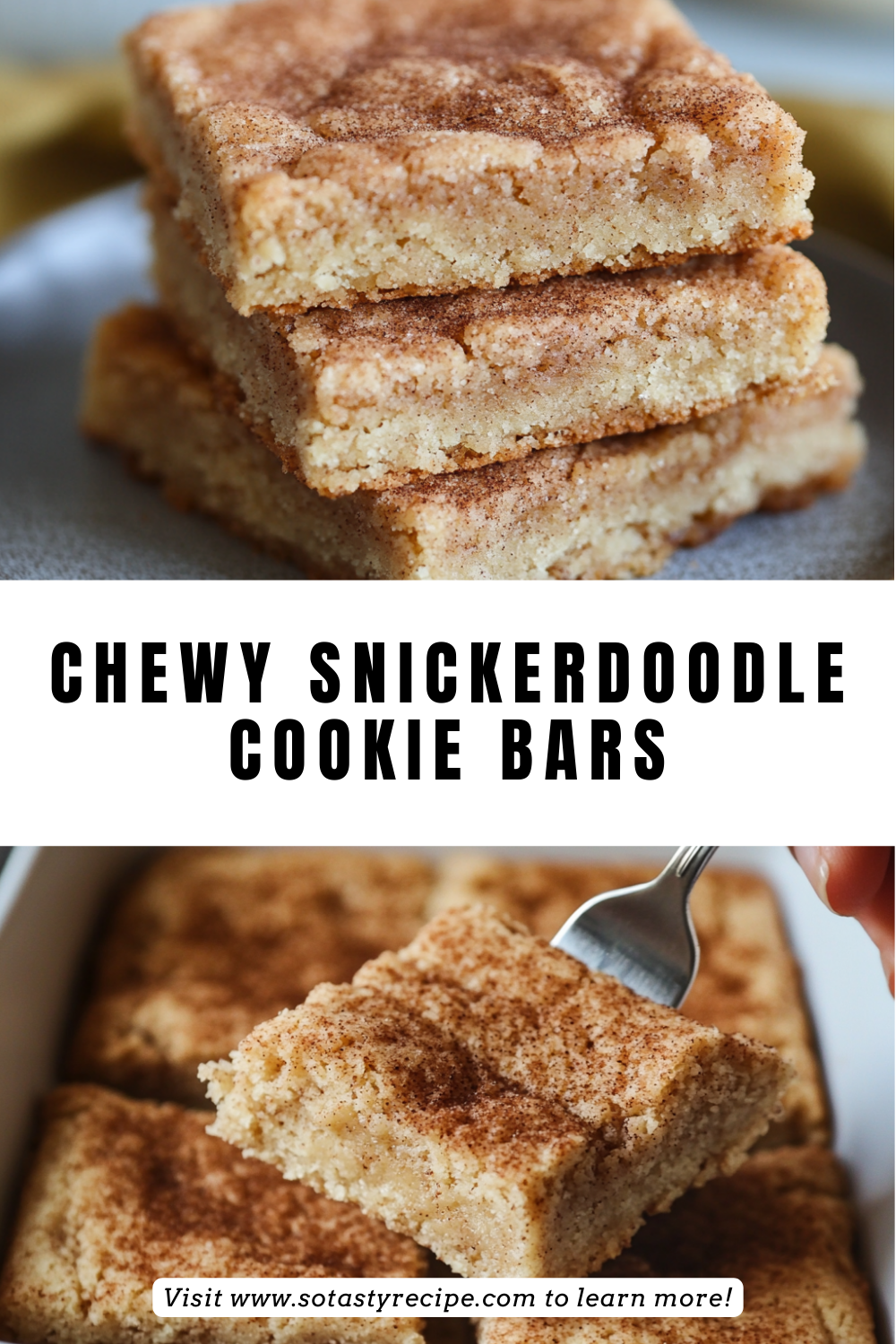 Chewy Snickerdoodle Cookie Bars: A Delicious Twist on a Classic Treat ...