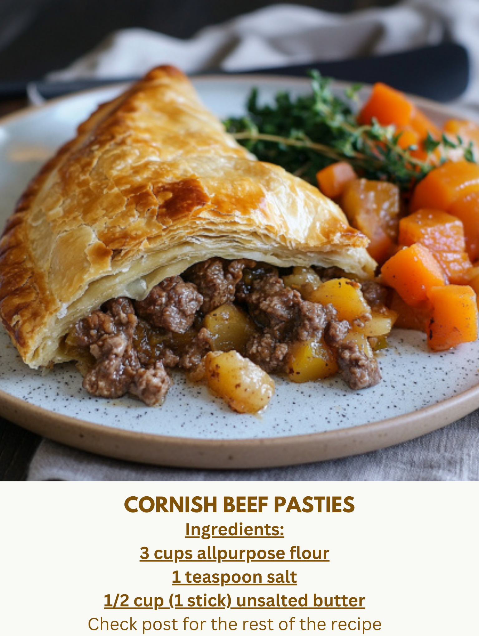 Cornish Beef Pasties: A Classic Comfort Food Recipe – Infloin Recipes