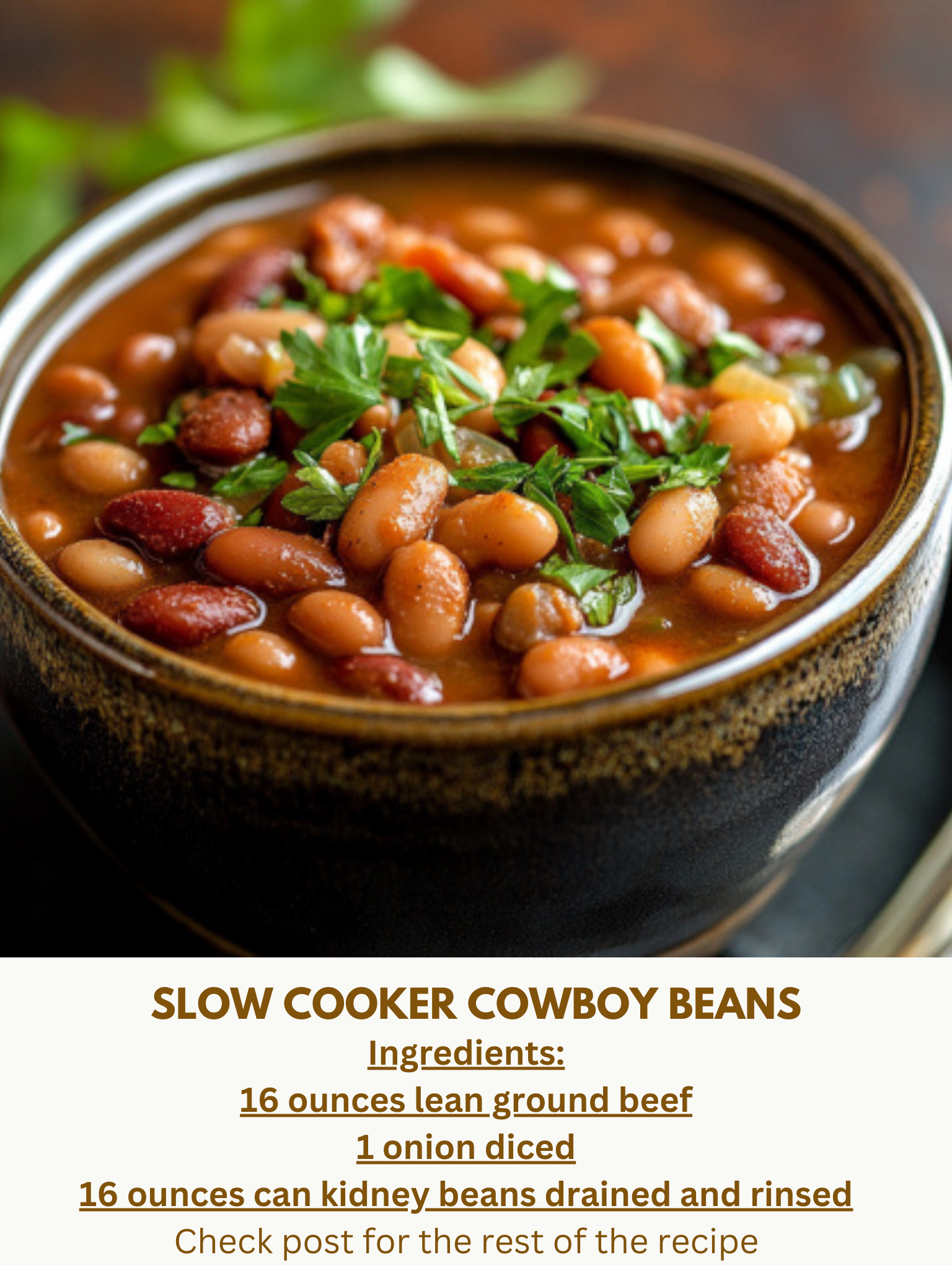 Slow Cooker Cowboy Beans: A Hearty and Flavorful Dish for Every ...