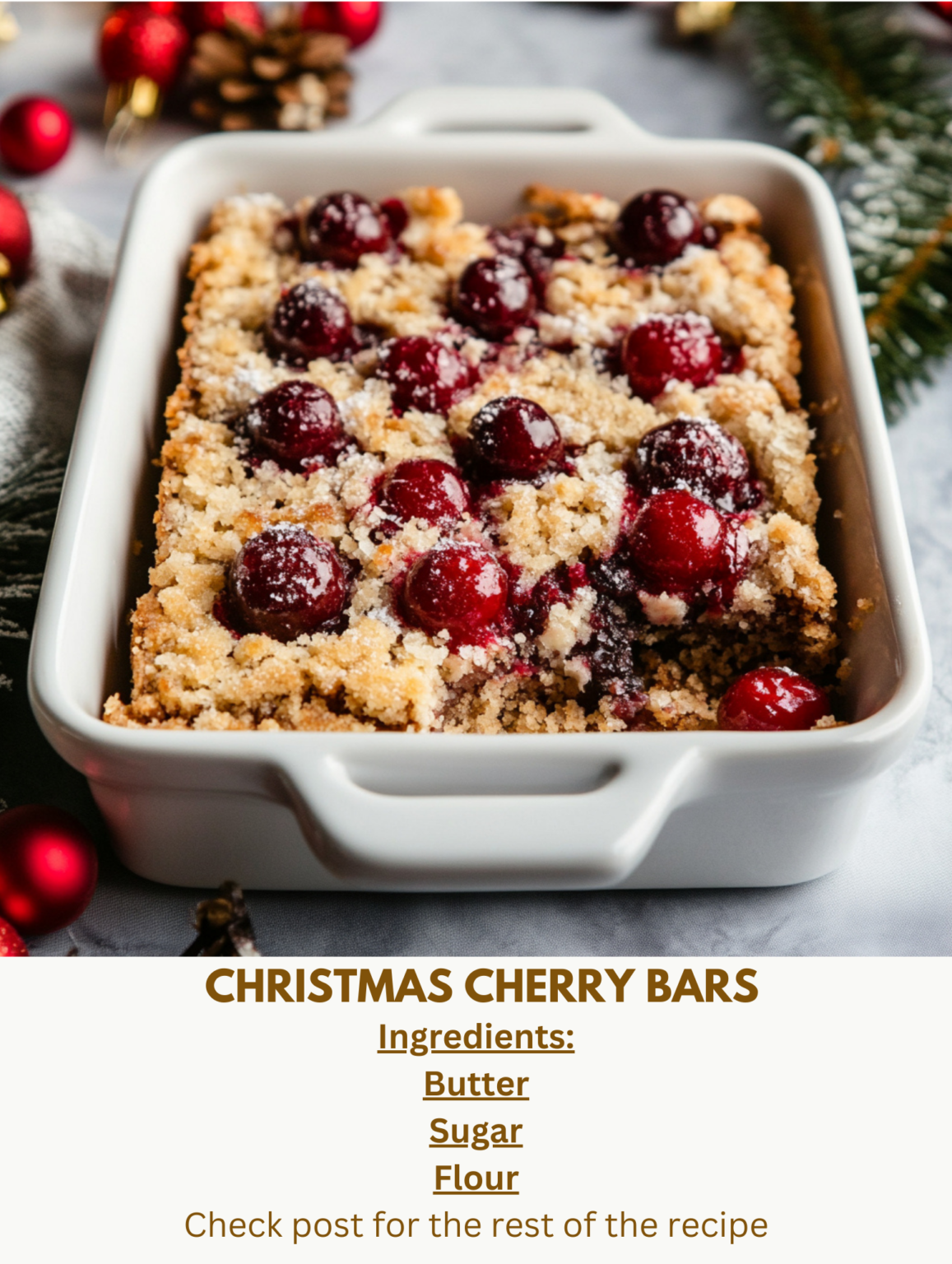 Christmas Cherry Bars: A Festive and Delicious Holiday Treat – Infloin Recipes